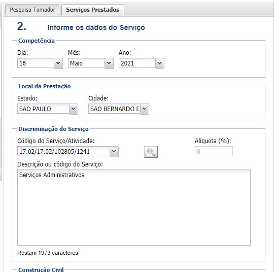 Aprenda a emitir notas fiscais de prestação de serviços no site Ginfes